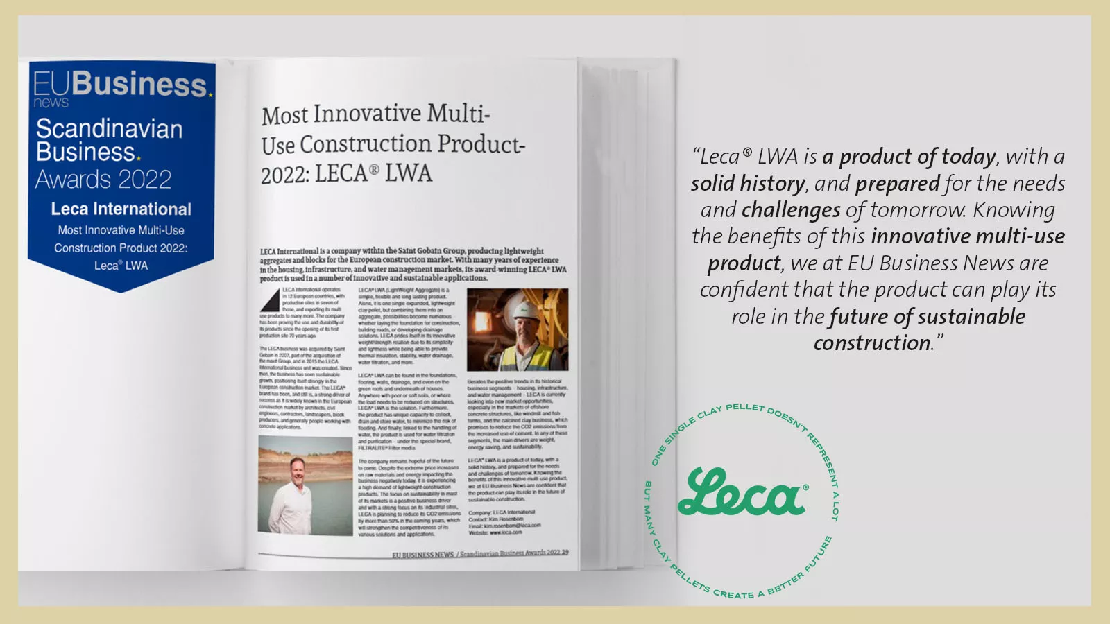 Scandinavian Business 2022 Awards: We are one of the winners! | Leca International